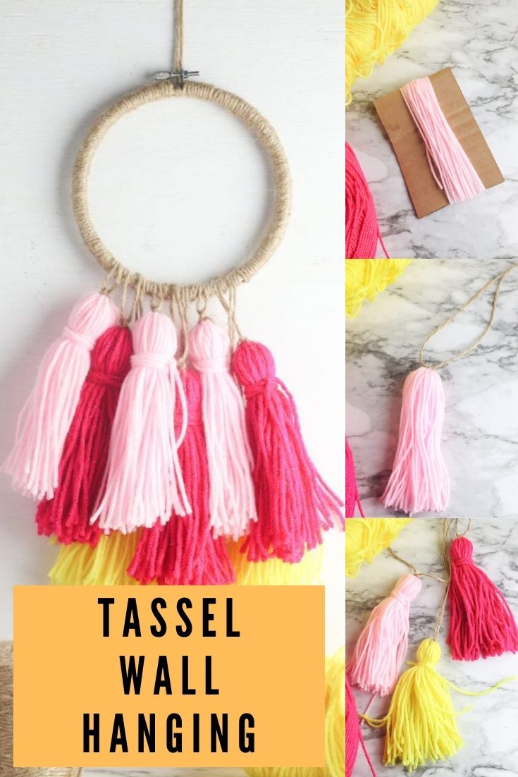 Make This Cute Tassel Wall Hanging (with yarn!) - THE SWEETEST DIGS